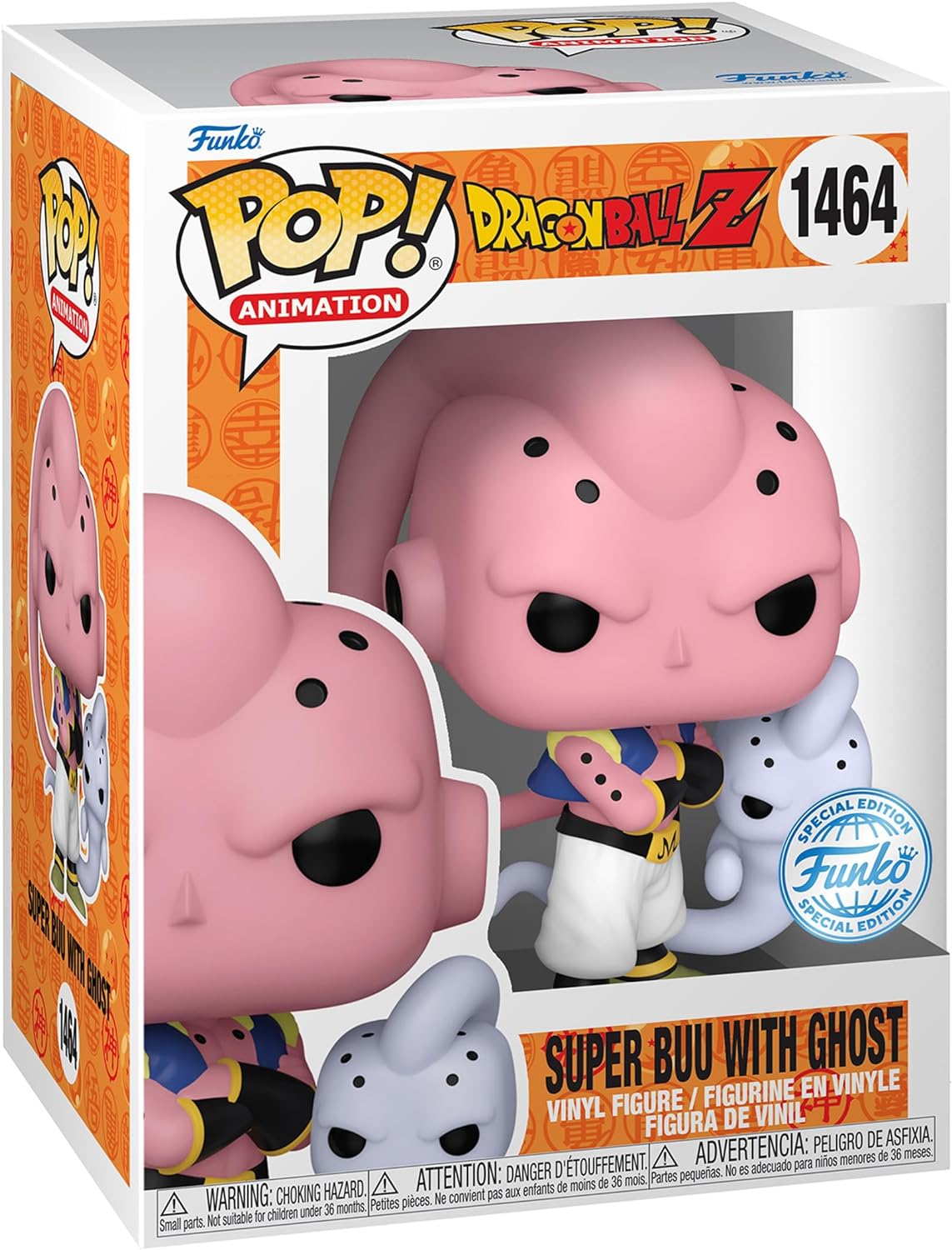 Funko Pop! Dragonball Z - Super Buu with Ghost 1464 (Special Edition ...